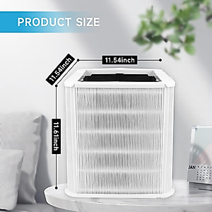 Reinlichkeit 211+ Replacement Filter, Compatible with Blueair Blue Pure 211+ Air Purifier, Foldable Particle and Activated Carbon Filter,2 Pack