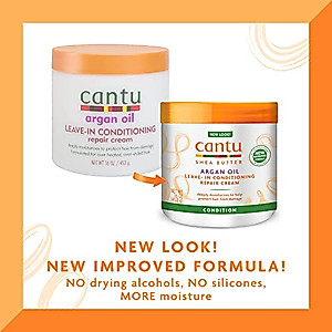Cantu Argan Oil Leave-In Conditioning Repair, Cream 16 Ounce