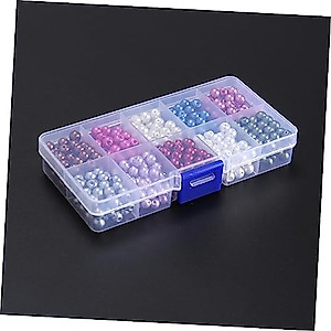 COHEALI 500pcs Glass Crystal Beads Bracelet Kit Beads Bracelets Beads Gemstone Round Loose Bead Box Set Mixed Crystal Jewel Beads Dyed Beads Round Beads for Necklace Making Suite Jewelry