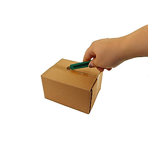 MotoProducts 3 Turquoise Blue Small Retractable Utility Knife Wholesale 5 inch Manual Lock Box Cutter Snap Off Blade