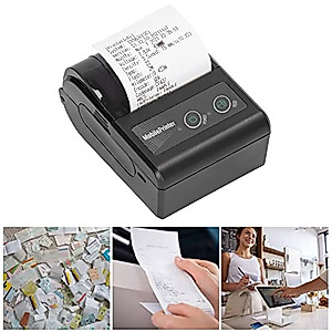 ANGGREK Receipt Printer Thermal Printing Fast Printing Thermal Label Printer Energy Saving with Taxi Receipt Printer Paper
