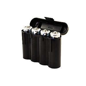Powertron 5 AA/AAA / CR123A Black Battery Holder Storage Cases