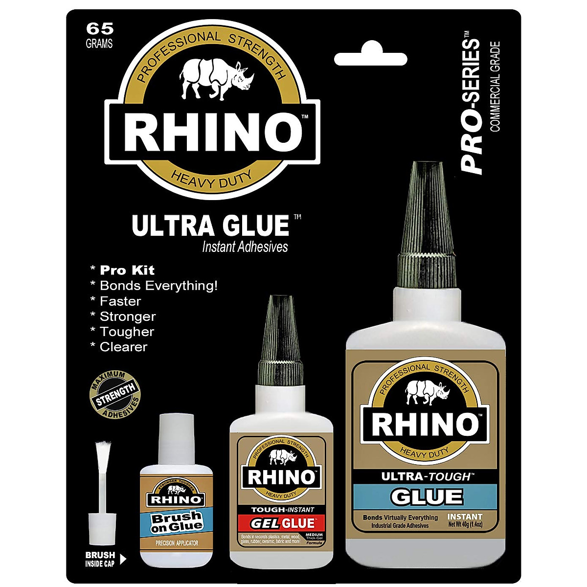 Rhino Glue Gel, Heavy Duty 40 Gram Clear