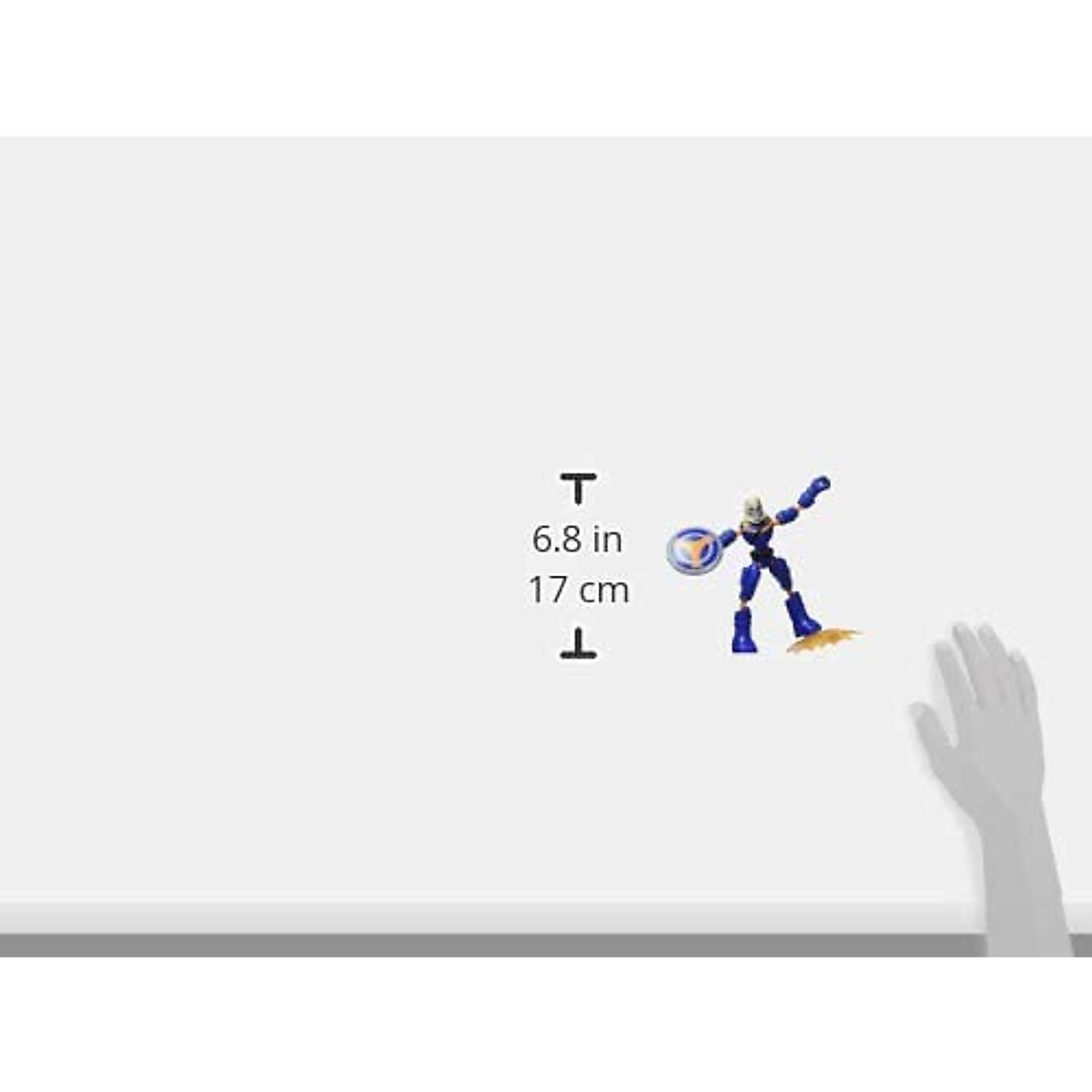 Avengers Marvel Bend and Flex Action Figure Toy, 6-Inch Flexible Taskmaster Figure, includes Accessory, for Kids Ages 4 and Up