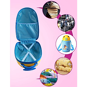 CUSALBOY Frozen 16 Inch Luggage Hard Side Spinner Suitcase Carry on Luggage Rolling (blue spider)