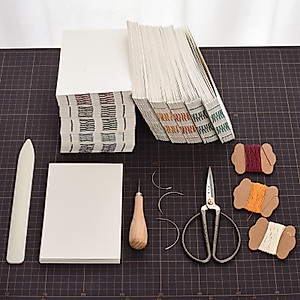 Wooqu Waxed Linen Thread Set, 10 Colors, 10 Yards Each, 3 ply, 0.55mm Thickness, Round, for Book Binding, Leather Sewing