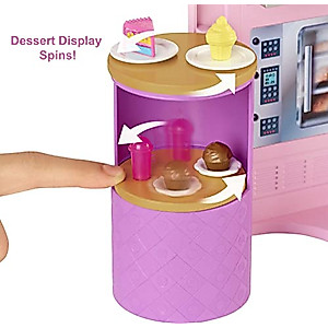 Barbie Cook ‘n Grill Restaurant Playset with 30+ Pieces & 6 Play Areas Including Kitchen, Pizza Oven, Grill & Dining Booth, Gift for 3 to 7 Year Olds