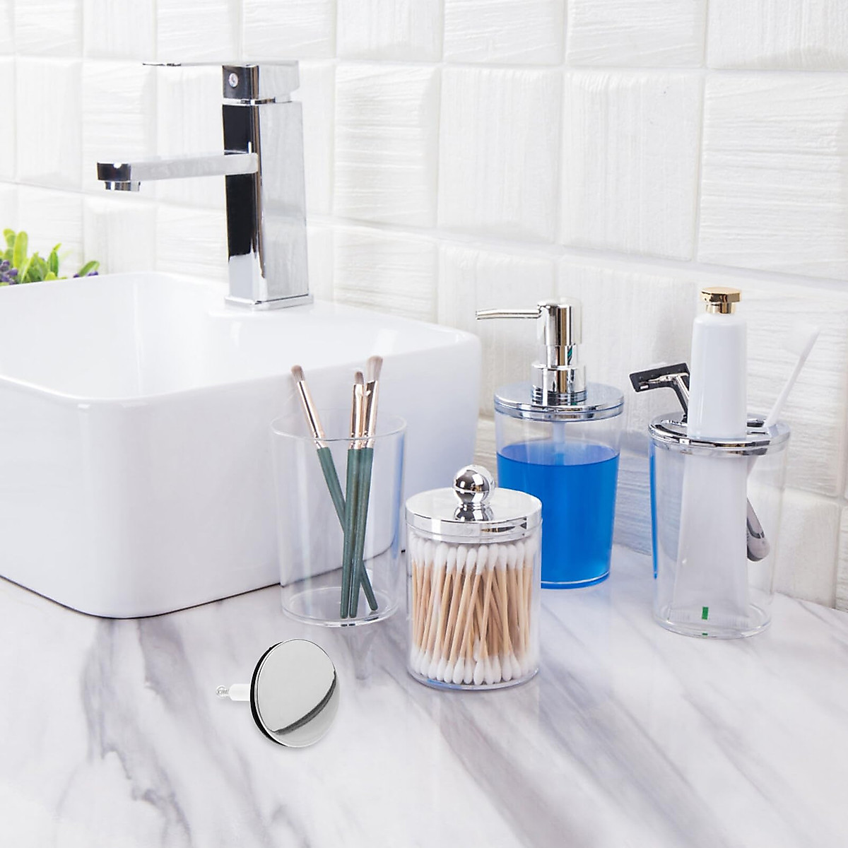 Cabilock Plastic Tub Accessories Plastic Piston Bathtub Cover Bathtub Basin Bathtub Plug Spiral Bathroom Drain Plug Sink Accessories Bathtub Sink Plug Bath Tub Accessories Cover Decorate