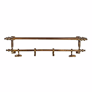 Deco 79 Wall Shelf, 42" L x 18" W x 12" H, Brown