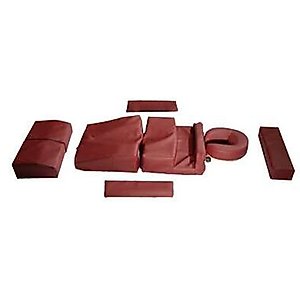Royal Massage Deluxe 10pc Prenatal Pregnancy Comfort Cushion Set - Massage Therapy for Pregnant Women (Burgundy)