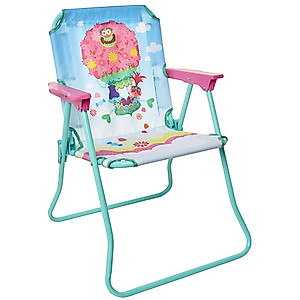 DreamWorks Trolls 2 Patio Chair for Kids, Portable Folding Park Lawn Chairs