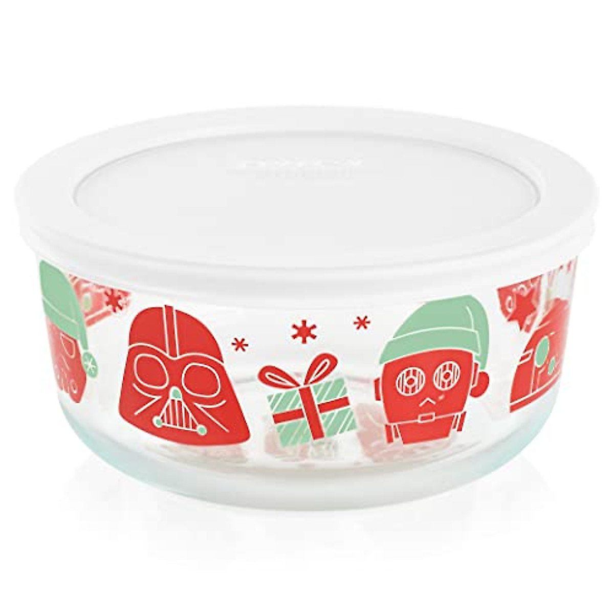 Pyrex Star Wars 8-piece Round Decorated Glass Storage Holiday Set