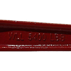 Mytee Products (4 Pack) 5/16"-3/8" Heavy Duty Ratchet Lever Load Binder w/Grab Hooks 5,400 Lbs Working Load Limit - Red | Tie Down Hauling Chain Binders for Flatbed Truck Trailer