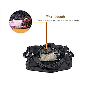 Sports Gym Bag with Wet Pocket & Shoes Compartment for Women & Men