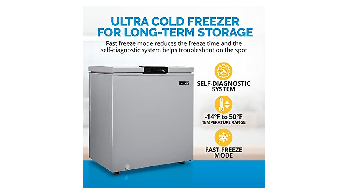Newair 5 Cu. Ft. Mini Deep Freezer with Digital Control