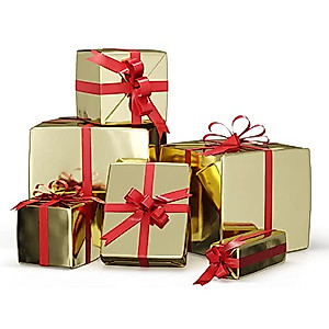 Crown Display Metallic Gold Foil Sheets For Gift Wrapping 100 Sheets I 20 In X 30 In I Gold Foil Sheets For Crafts I Plastic Wrap For Presents I Gift Bag Filler I Gift Basket Wrap I Gold Foil Wrap