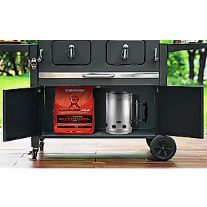 DNKMOR Grill Carts,Storage Cabinet for BBQ,Deck,Patio,Backyard(31.2in. x 18in. x 15in.) XL Portable Table and Storage Cabinet fit for Asin: B0C4YB5JXB