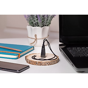 QUANTHOR Shungite Stones Protection Bracelet Necklace | Authentic from Karelia Shungite Crystal with Carbon Fullerenes | Cleans Bad Energy Protection Shungite Trapezium