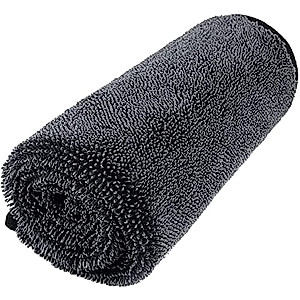 Airlab Microfiber Towels for Cars Drying Extra Large Super Absorbent Cleaning Cloth Auto Detailing Ultra Soft, Lint-Free, Streak-Free 600GSM, 24'' x 35'', 1 Pack