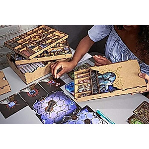 TowerRex Storage Organizer for Gloomhaven with Forgotten Circles Expansion Storage for Gloomhaven Organizer Kit Token Box Card Insert