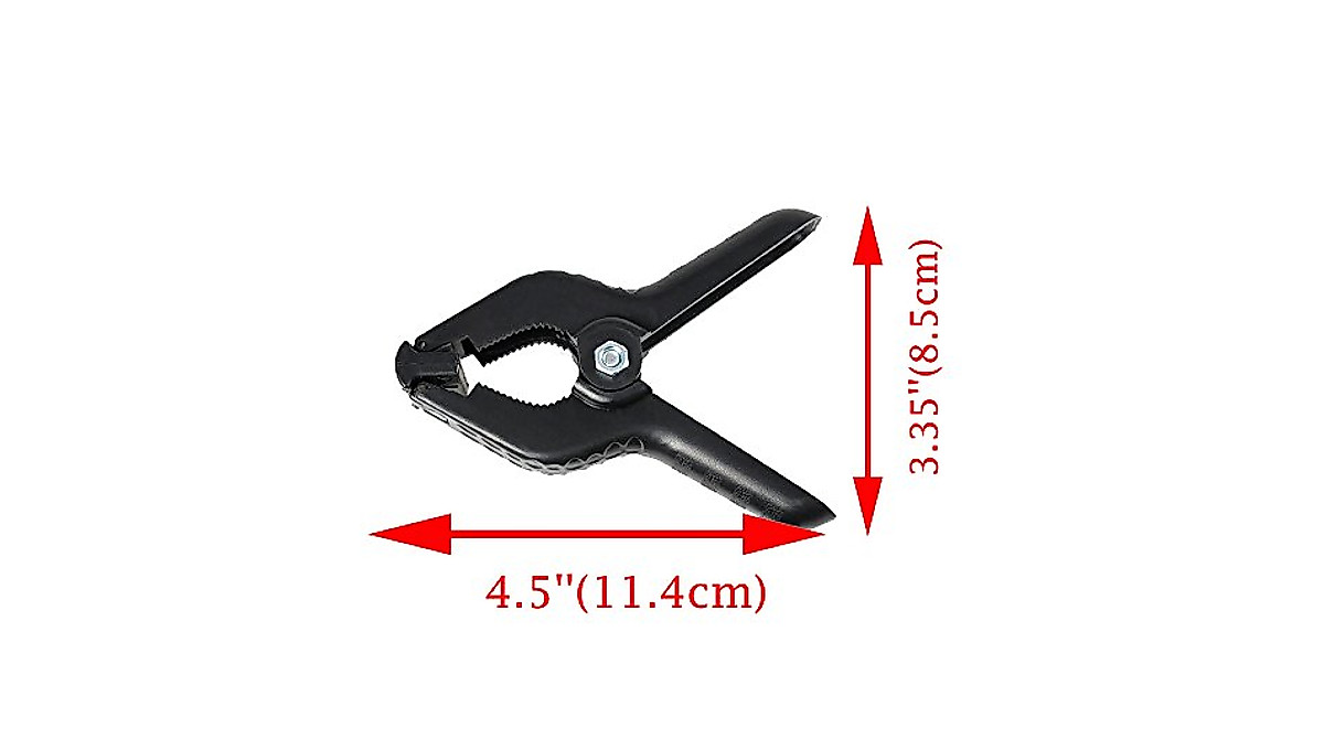SLOW DOLPHIN Heavy Duty Spring Clamps for Photo Studio (6-Pack)