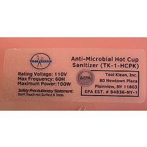 Tool Klean Pro Sanitizer for Nail Tools - USA Professional Grade Sanitizing Machine - Salons, Barbers, Grooming, Manicure, etc. - EPA Registered, Lab Certified 99.99% Germ Kill in 3 Mins - Pink