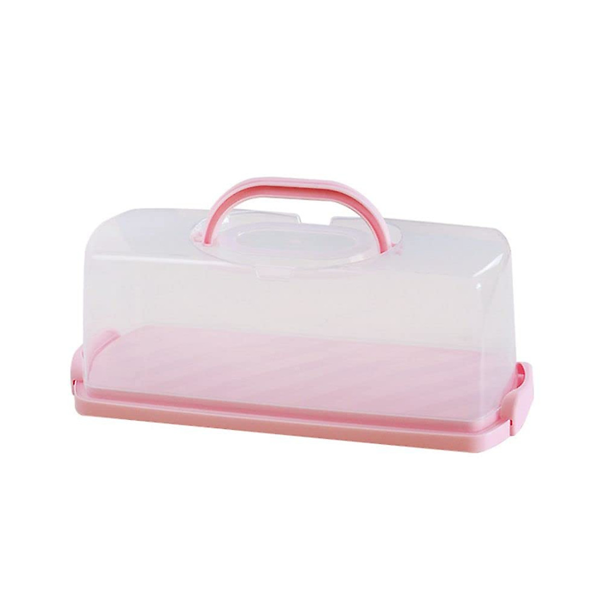 14 inch Square Cake Carrier Holder With Lid and Handle,Reusable Cupcake Package Box Perfect for Transporting Cakes,Pie,Toast,Desserts