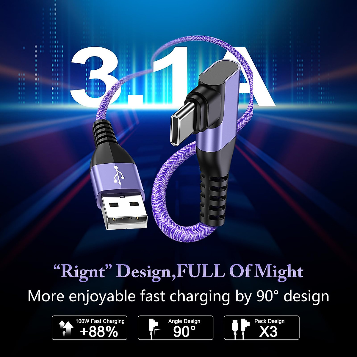 RightAngle Type C (Purple Rose)