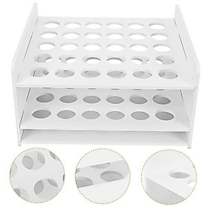 Cabilock 2pcs Wooden Artist Organizers School Scissors Tabletop Display Scissor Stationery Test Holder Home Tube Supplies Kids Art Organizing Storage Desk Desktop Rack Kindergarten