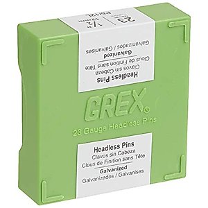 Grex P6/12L 1/2 In. 23 Ga. Headless pins, Galvanized, 10M/Bx