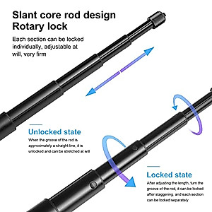 Kalofaye Motorcycle Bicycle Selfie Stick, Third Person Perspective Handlebar Mount Camera Bracket for Ride Tracking Shooting for GoPro Hero 11/10/9/8 Insta360 ONE X/ONE/EVO