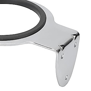 Keenso Stainless Steel Hair Dryer Holder Wall Mounted Hair Dryer Holder with Screws Space Saving Wall Phone Holder for Bathroom Bedroom Barber