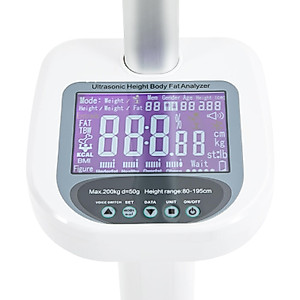 Digital Physician Scale, Professional Medical Scale, Ultrasonic Height and Body Fat Measurement Device, Smart Body Composition Analyzer, Suitable for Measuring Weight, BMI, Muscle, Bone, Calories