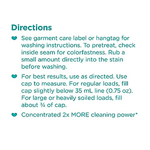 Amazon Brand - Mama Bear Concentrated Liquid Baby Laundry Detergent, Free & Clear, 106 Count, 79.5 FL OZ