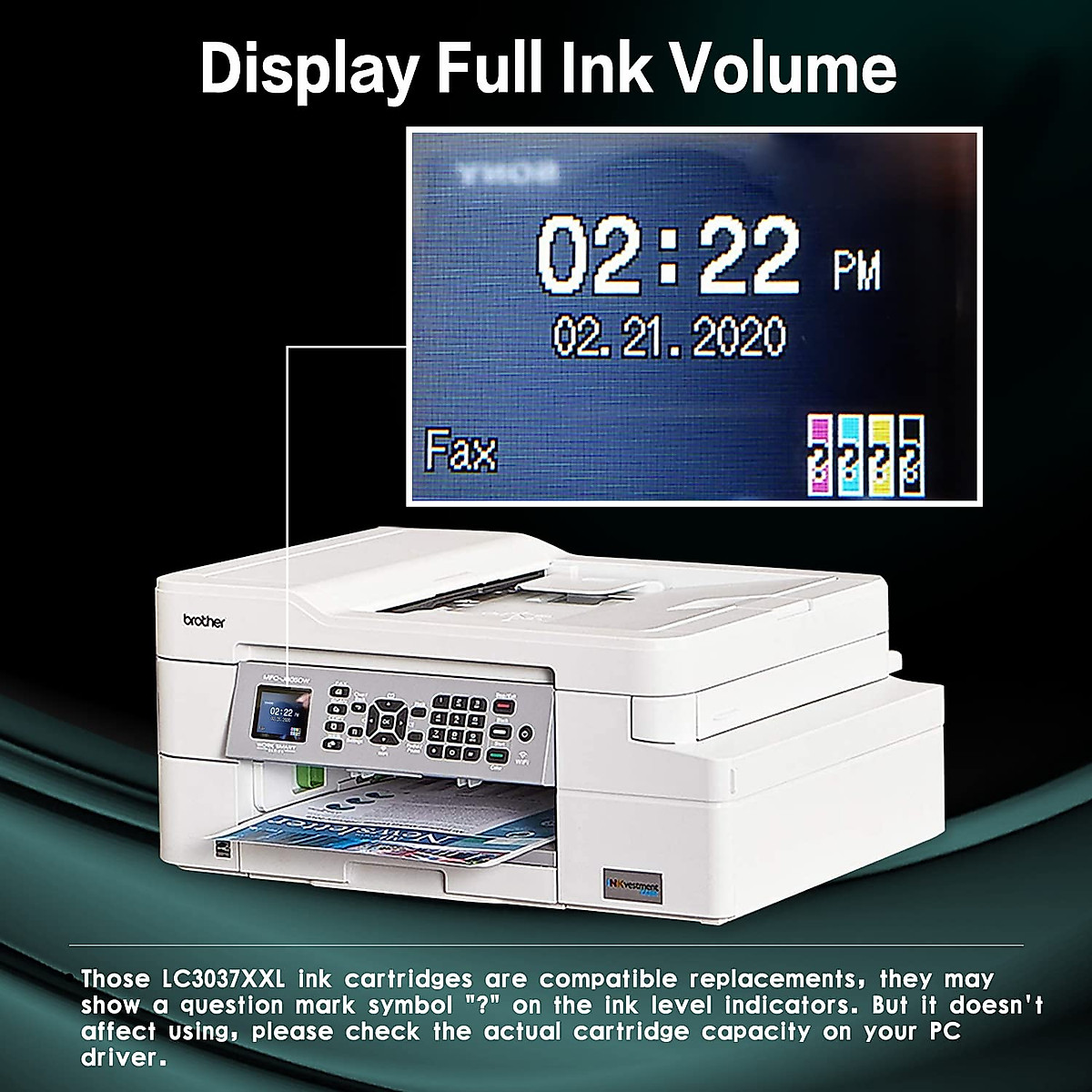 Kingjet Compatible Ink Cartridge Replacement for Brother LC 3037 XXL LC3039 (BK/C/M/Y) use for MFC-J5845DW MFC-J5945DW MFC-J6545DW MFC-J6945DW Inkjet Printers for Brother LC 3037XXL LC3037