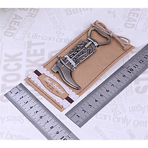 Cowboy Boot Bottle Openers with Exquisite Packaging, 12 Pcs Boot Bottle Opener Beer Accessories Metal Stainless Steel Bottle Openers,Best Groomsman Gift