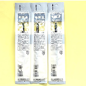 Uni-Ball Signo Broad Point Gel Impact Pen Black Ink (UM153.24), 3 pens + Refill (UMR10.24)×3 Packs/total 3 Refills Set (Japan Import)