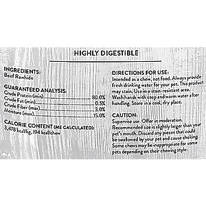 AccessiPets Dog Chews Bundles for Medium and Large Dogs, 6 inch Highly Digestible Rawhide Rolls Bundle with 1 Dog Waste Roll (Natural Beefhide, 3 Count)