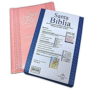Biblia para Mujer con Cierre Letra Grande 12 puntos Concordancia Amplia Reina Valera 1960 rosada con indice