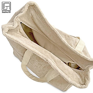 Baseline IGR Tote Bag | Large Elegant and Versatile Tote Purse | Internal Cooler Bag | Long Canvas Strap | Beach Fashion Shoulder Bag