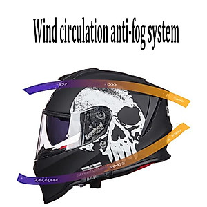 BFLAKWM Parent-Child Motorcycle Modular Full Face Helmet Flip up with Dual Visor Flip up Modular Motorcycle Helmet DOT Approved for Bike Scooter ATV UTV Skateboard Helmet aldultH,XL=58-60cm