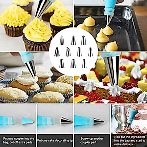 PHILORN Silicone Baking Mat Set, 16.5" x 11.42" Macaron Baking Mat, Non-Stick Baking Mat with Baking Tools, 2 Pack Food Safe Baking Silicone Mat, Reusable Baking Mat for Oven, Cookie, Bread