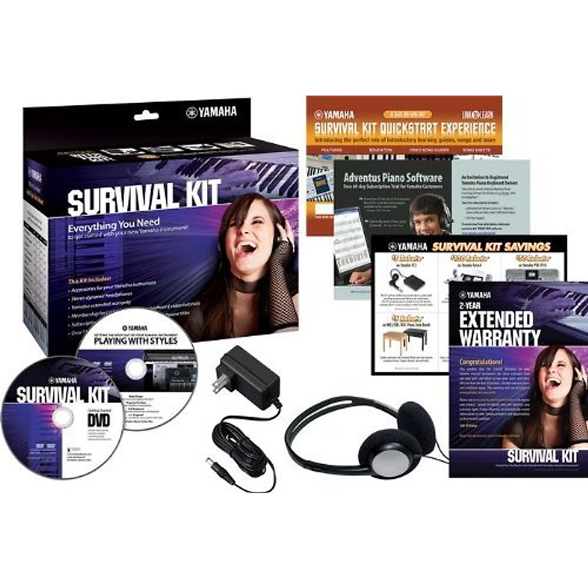 Yamaha DD-65 Portable Digital Drum Kit with Foot Pedals and Drum Sticks