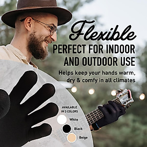 MUSICIANS PRACTICE GLOVE - 1 Glove - Finger & Hand issues (Medium, Black)