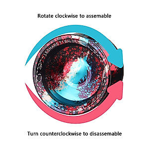 Ball Bearing High-Precision Professional Unresponsive Yoyo, Aluminum Yo-Yo for Kids Adults with 1 Glove and 5 Yoyo Strings (Mixed Color Red)