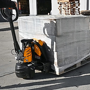 Stark Walkie Full Electric Pallet Jack Lithium Powered 3,300Lbs Capacity 45" x 27", Multi-Function Operation Handle, 2 Unit