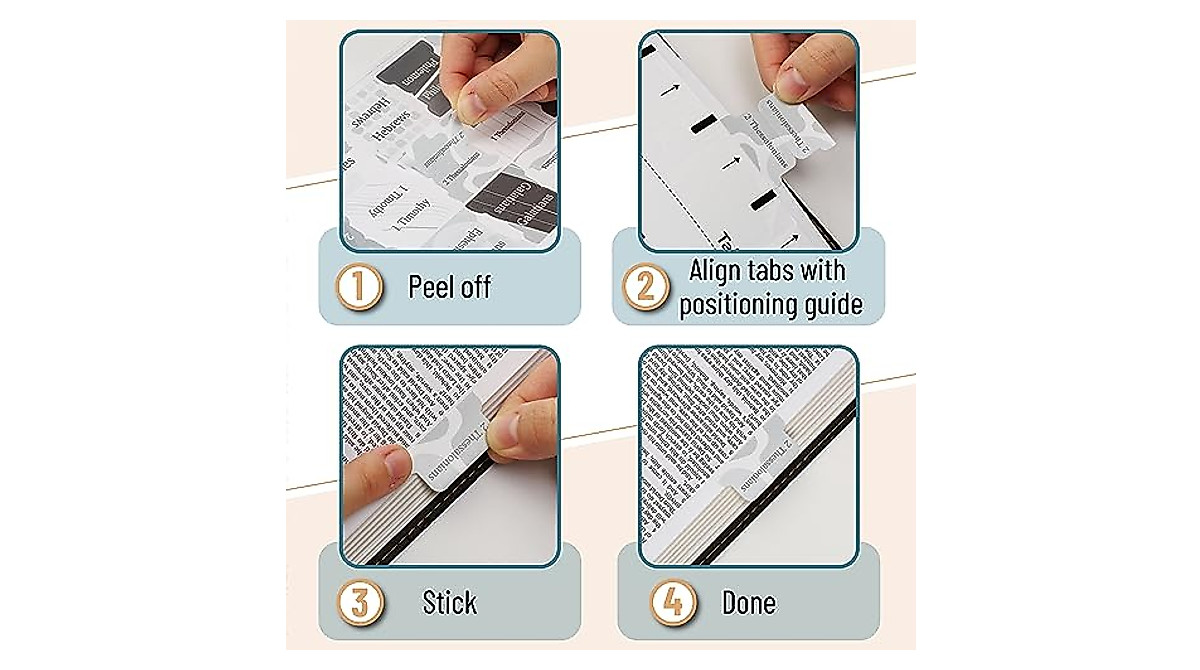 Stylish Mr. Pen Bible Tabs for Study & Organization