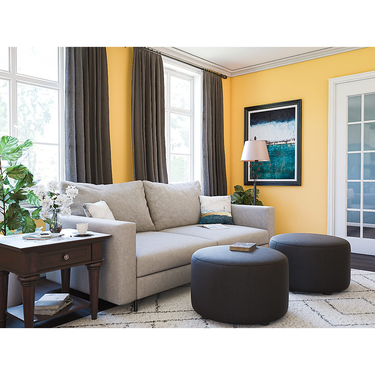 Kenroy Home 32240ORB Ashlen Floor Lamp with Oil Rubbed Bronze Finish, Rustic Style, 58.75" Height, 15" Width, 15" Depth