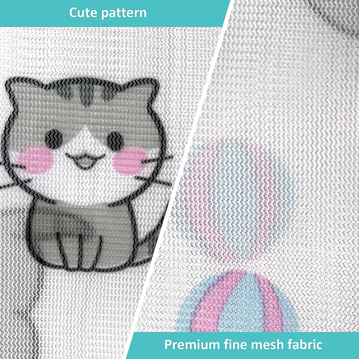 YUNHEGONG 5 Set Mesh Laundry Bags for Delicates + 3 Pcs Bra Washing Bags for Laundry