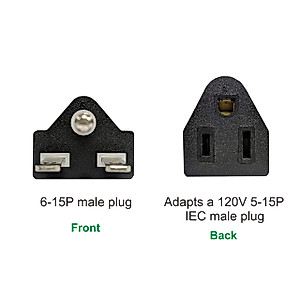 BloomGrow 110V / 120V to 220V / 240V Plug Adapter Electrical Converter for US (4 PCS)